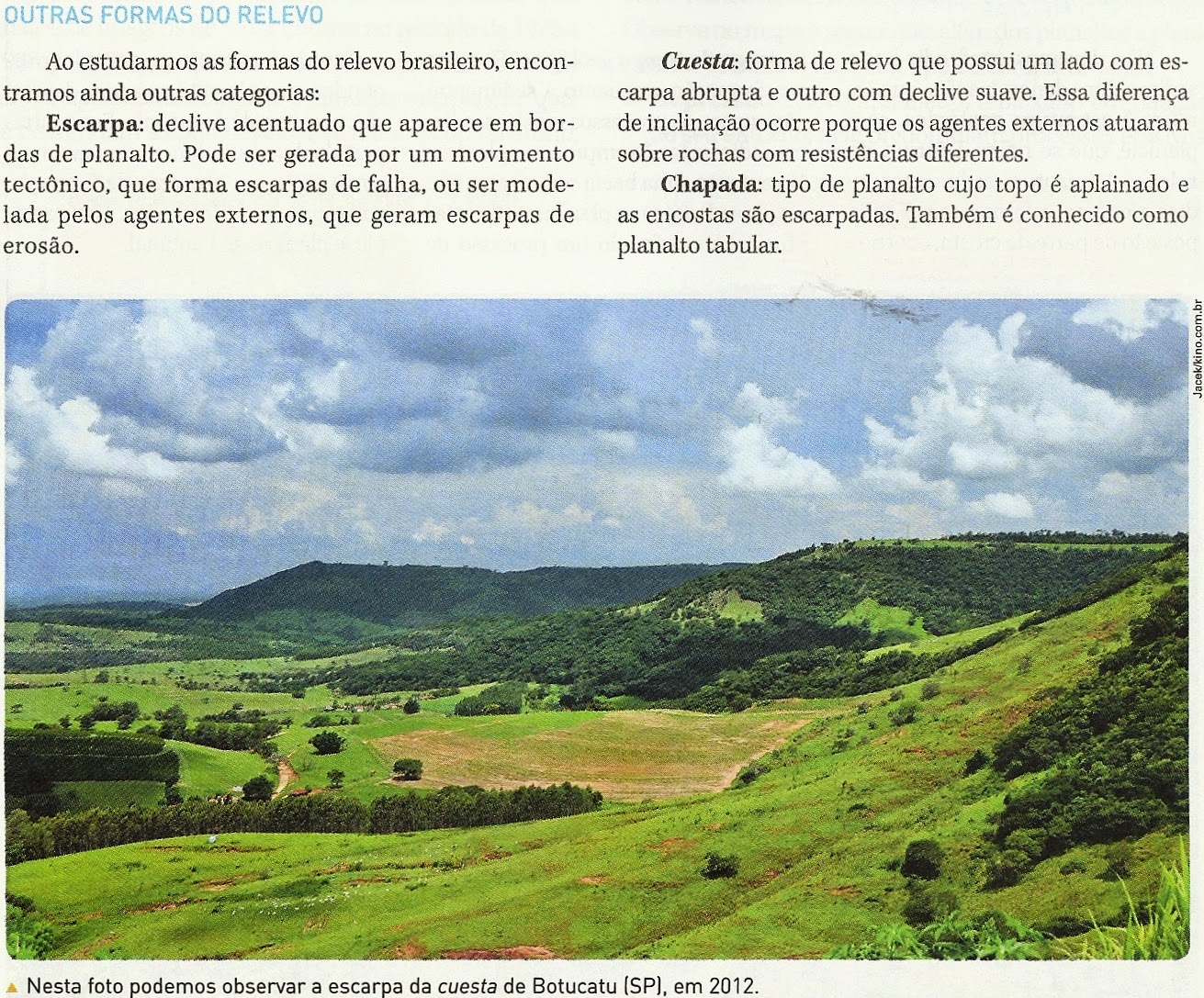 Espaço Geográfico: ESTRUTURAS E FORMAS DO RELEVO