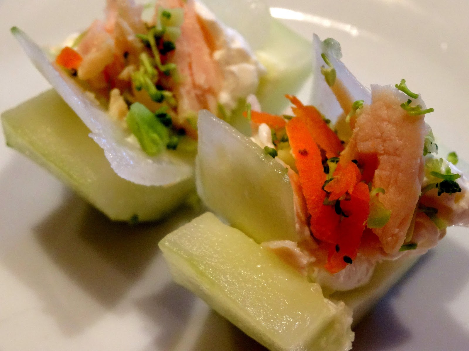 The Adventures of Raising Twins: Gourmet Snack: Cucumber & Chicken Poppers