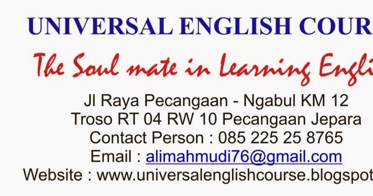 UNIVERSAL ENGLISH COURSE ( U.E.C ) JEPARA: Alamat