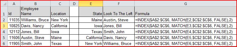 Excel Professor: VLOOKUP To The Left With INDEX MATCH