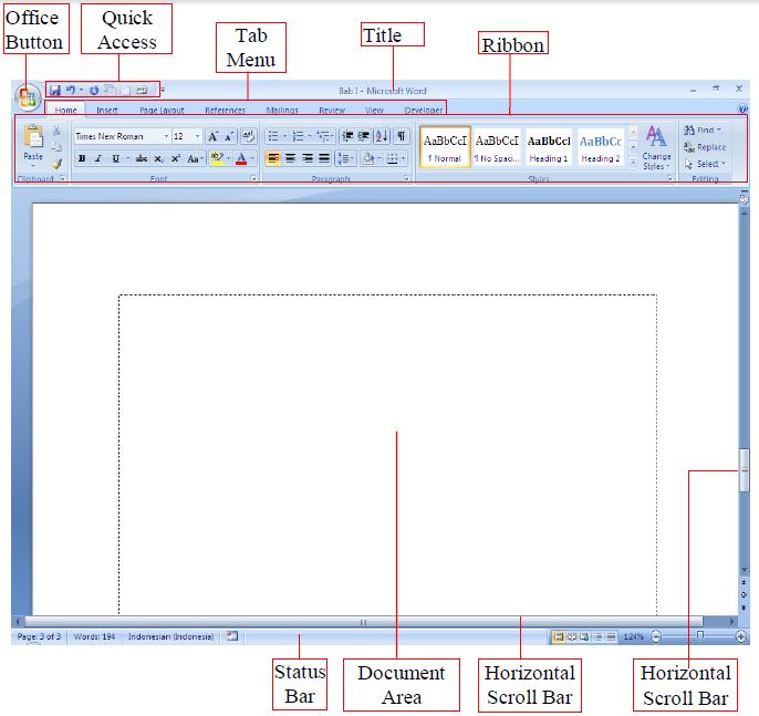 Pengenalan Microsoft Office Word 2007