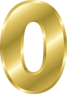 Free Printable: Gold Numbers 0 to 9 ~ Classroom Colors