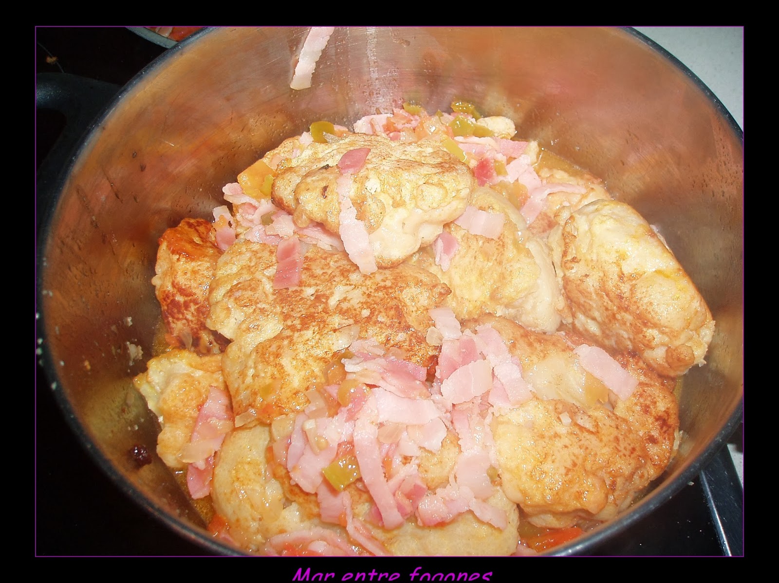 COLIFLOR GUISADA Y TORTILLA DE COLIFLOR GUISADA ( otra receta)
