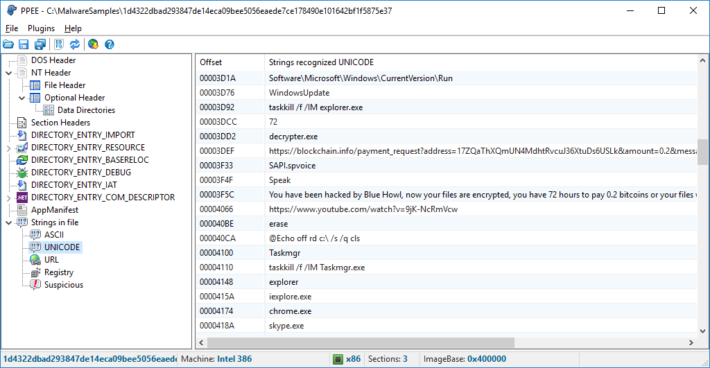 PPEE (Puppy) - Professional PE file Explorer for reversers and malware ...