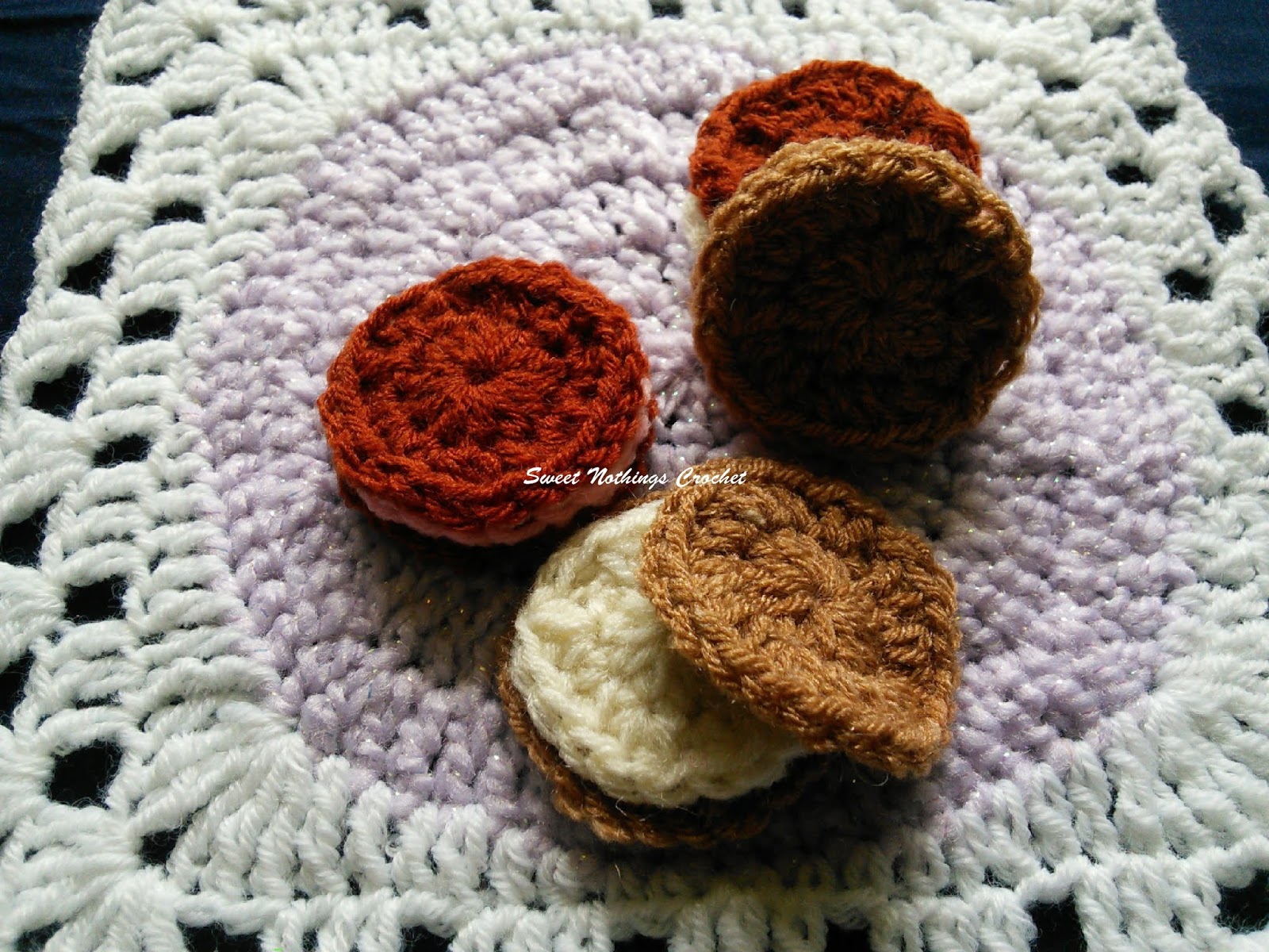 Sweet Nothings Crochet: CREAM FILLED BISCUITS GRANNY SQUARE : FOOD ...