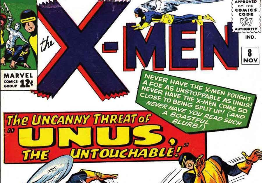 X-Men #8 - Jack Kirby art & cover + 1st Unus - Pencil Ink