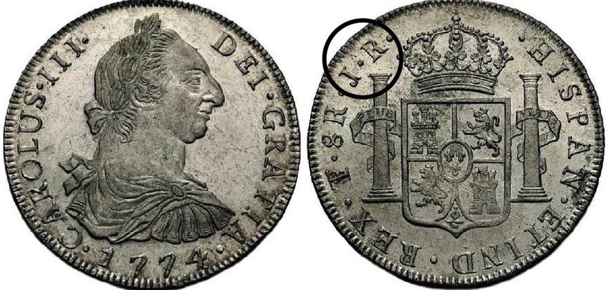 O Real de a ocho do vice-reinado de La Plata