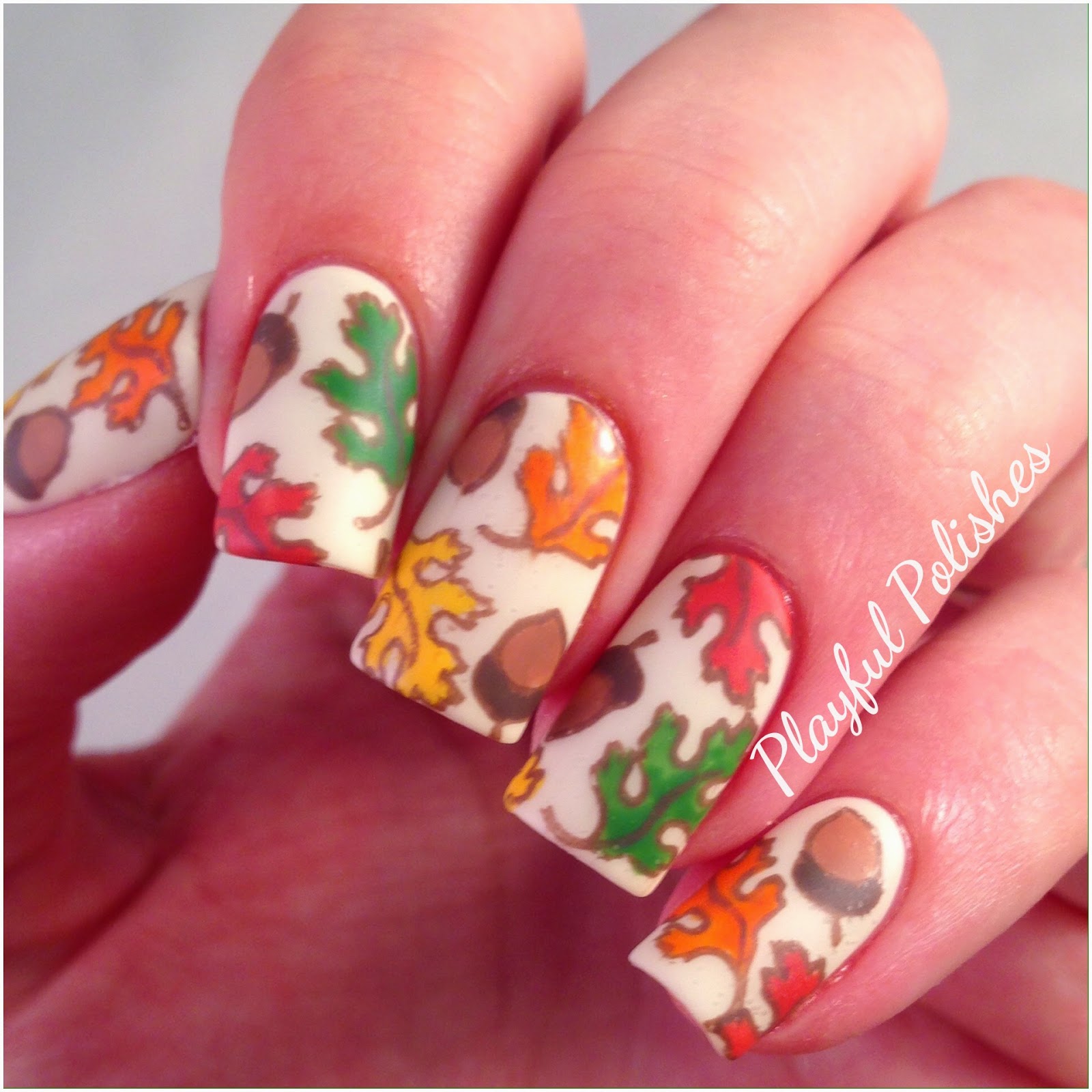 Playful Polishes: FALL/AUTUMN NAIL ART + VIDEO!!