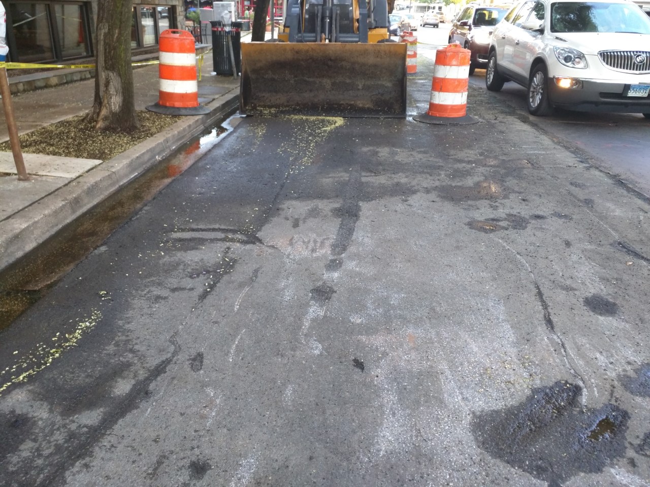 Robert Dyer @ Bethesda Row: Massive pothole, utility work present ...