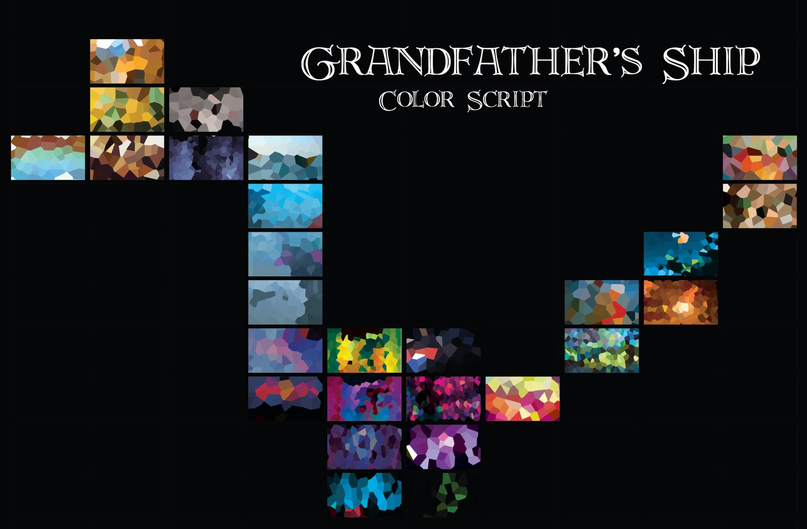 Cinematography: Colour Blog: "Grandfather's Ship" colour script