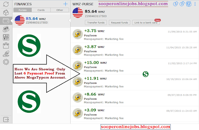 MegaTypers Payment Proof ~ Free Online Work At Home