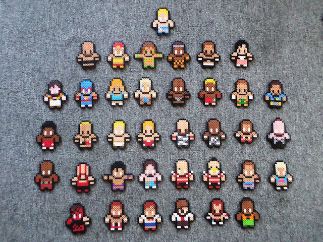 Long Black Fingers : Dudley Boyz, Edge, Christian WWE Perler Beads