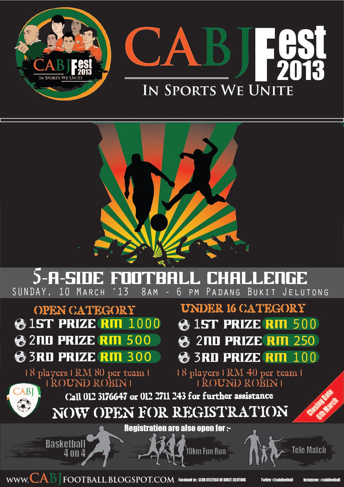 Club Atlético de Bukit Jelutong: CABJ FEST 2013: 5-A-Side Football