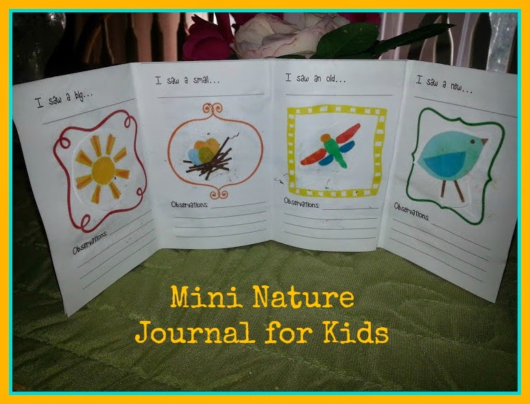 Mini Nature Journal Project for Kids - Mommy's Block Party