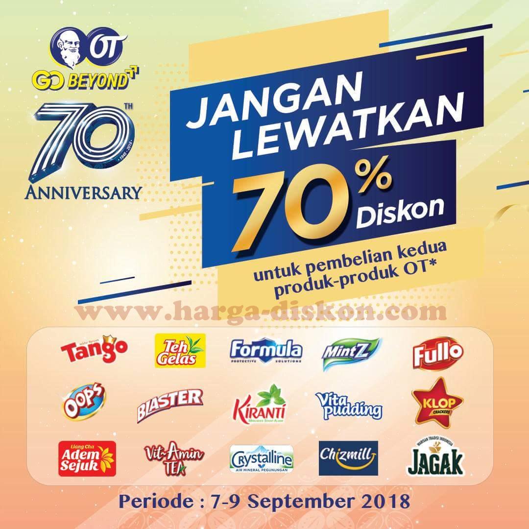 Promo Produk ORANG TUA Terbaru Spesial Ulang Tahun ORANG TUA ke-70