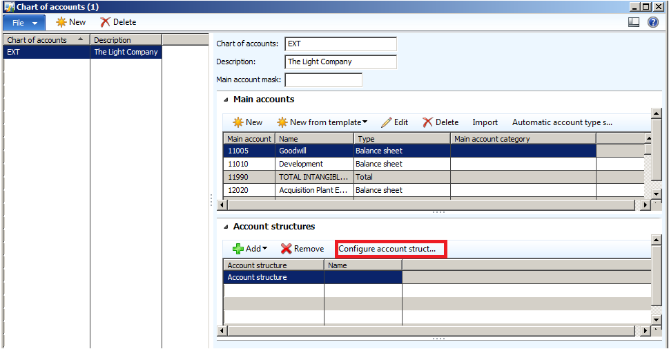 configure Account structure and advanced rules in ax 2012 | Dynamics AX ...