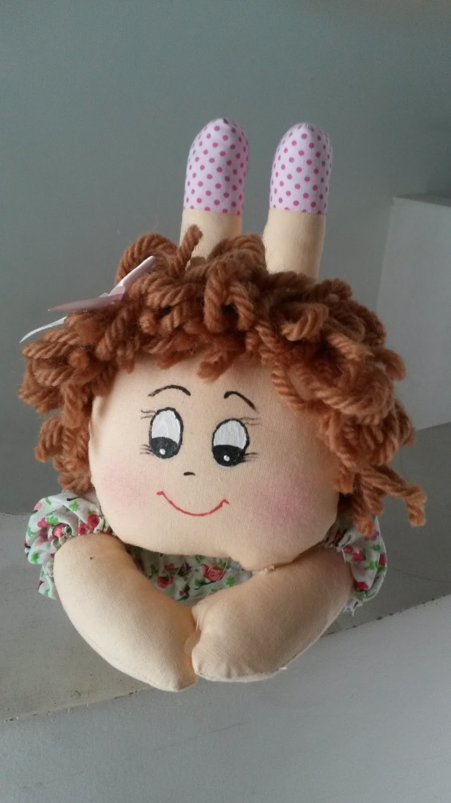 Licia Artesanato: Peso de porta boneca deitada