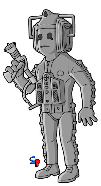 Cyberman Drawing Simple