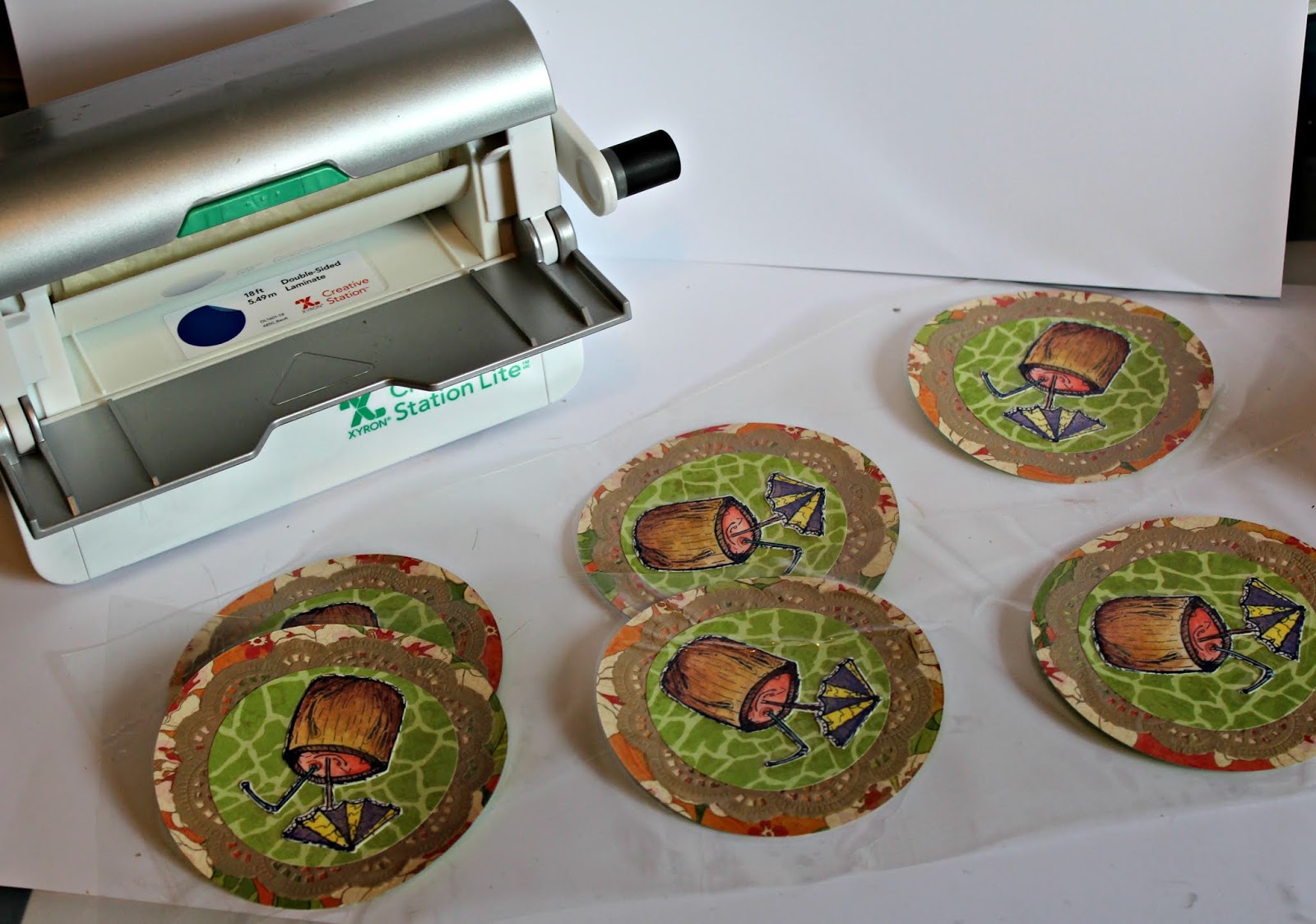 Pam Bray Designs: A Girl with Flair: Tropical Beach Coasters and Charms ...