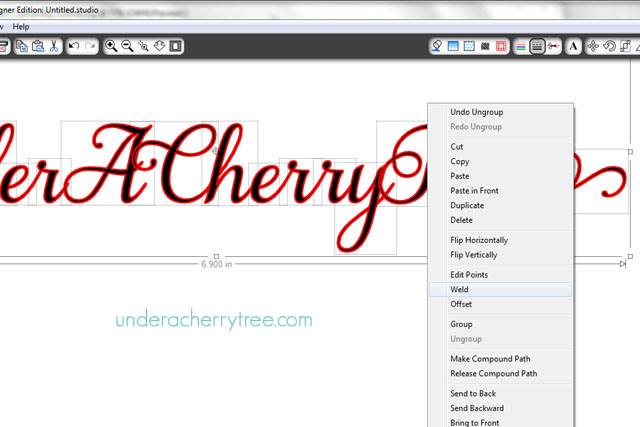 Under A Cherry Tree: Tutorial: How to convert the Samantha Script font ...