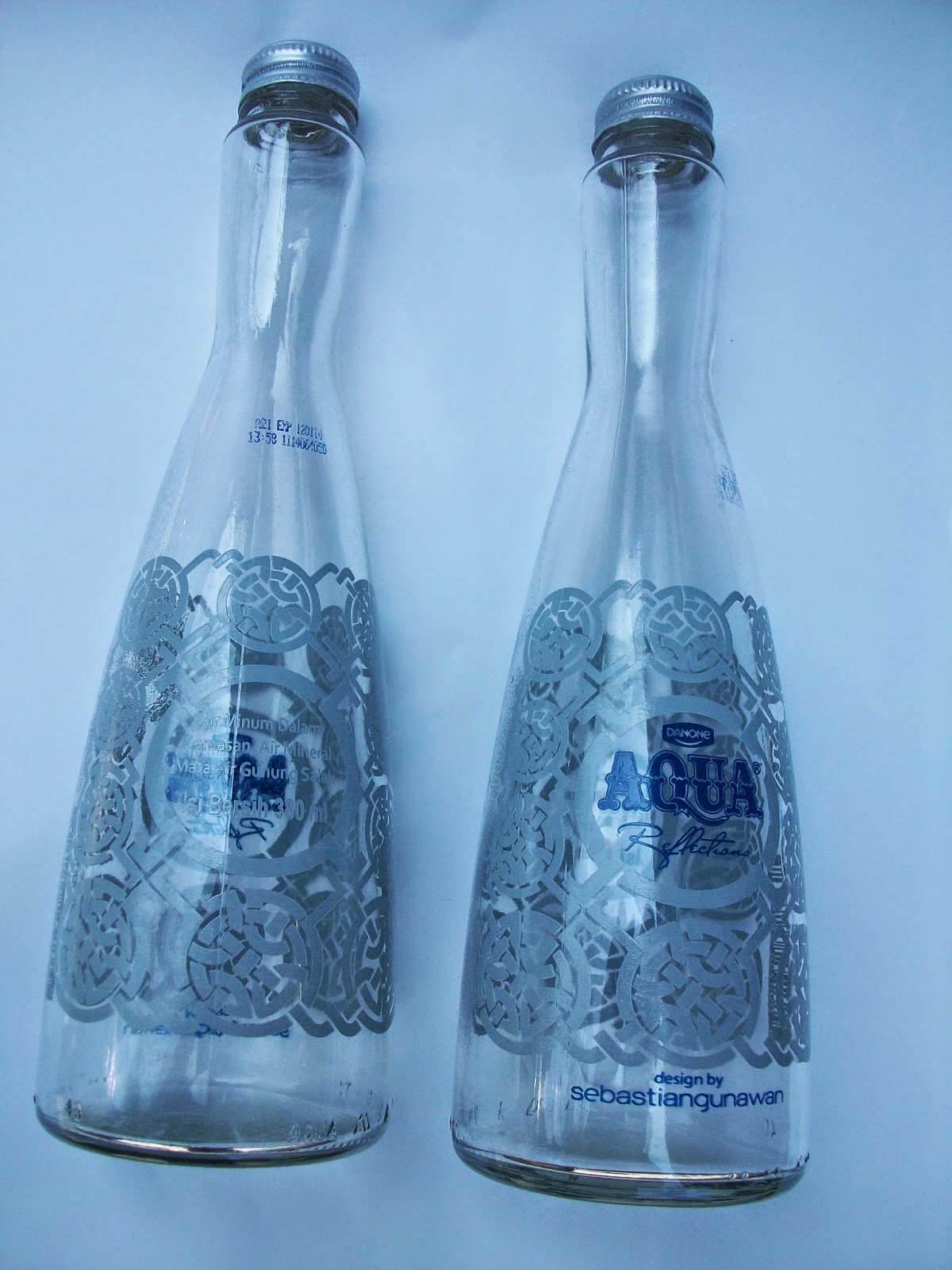 serba vintage: botol Aqua kaca clasik minat?