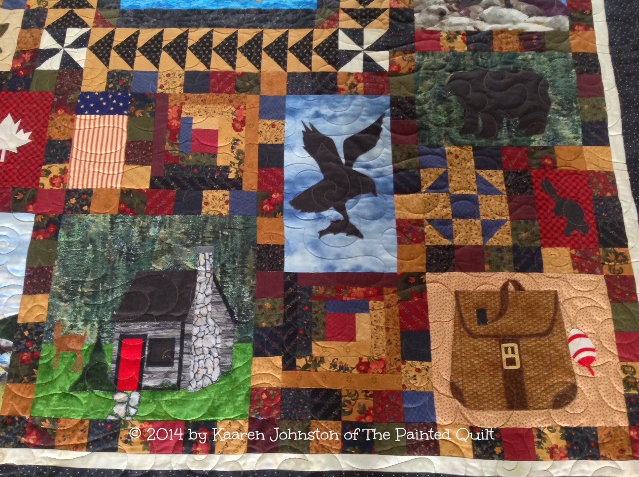 The Painted Quilt: My "man quilt"!