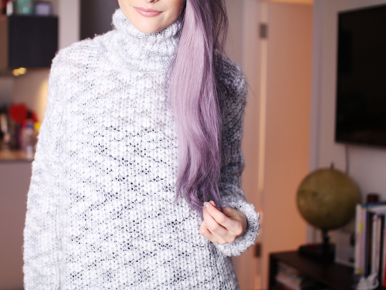 Fashion Snapshot: The Turtle Neck Chunky Knit Dress - Inthefrow