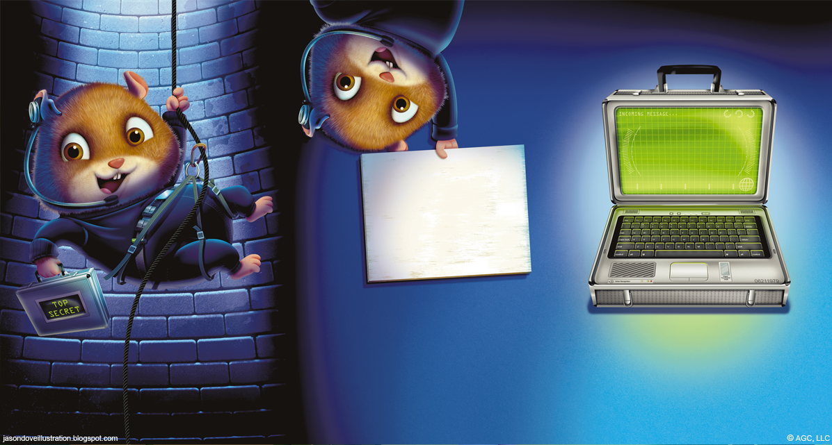 Jason Dove Illustration: Secret Agent Hamster