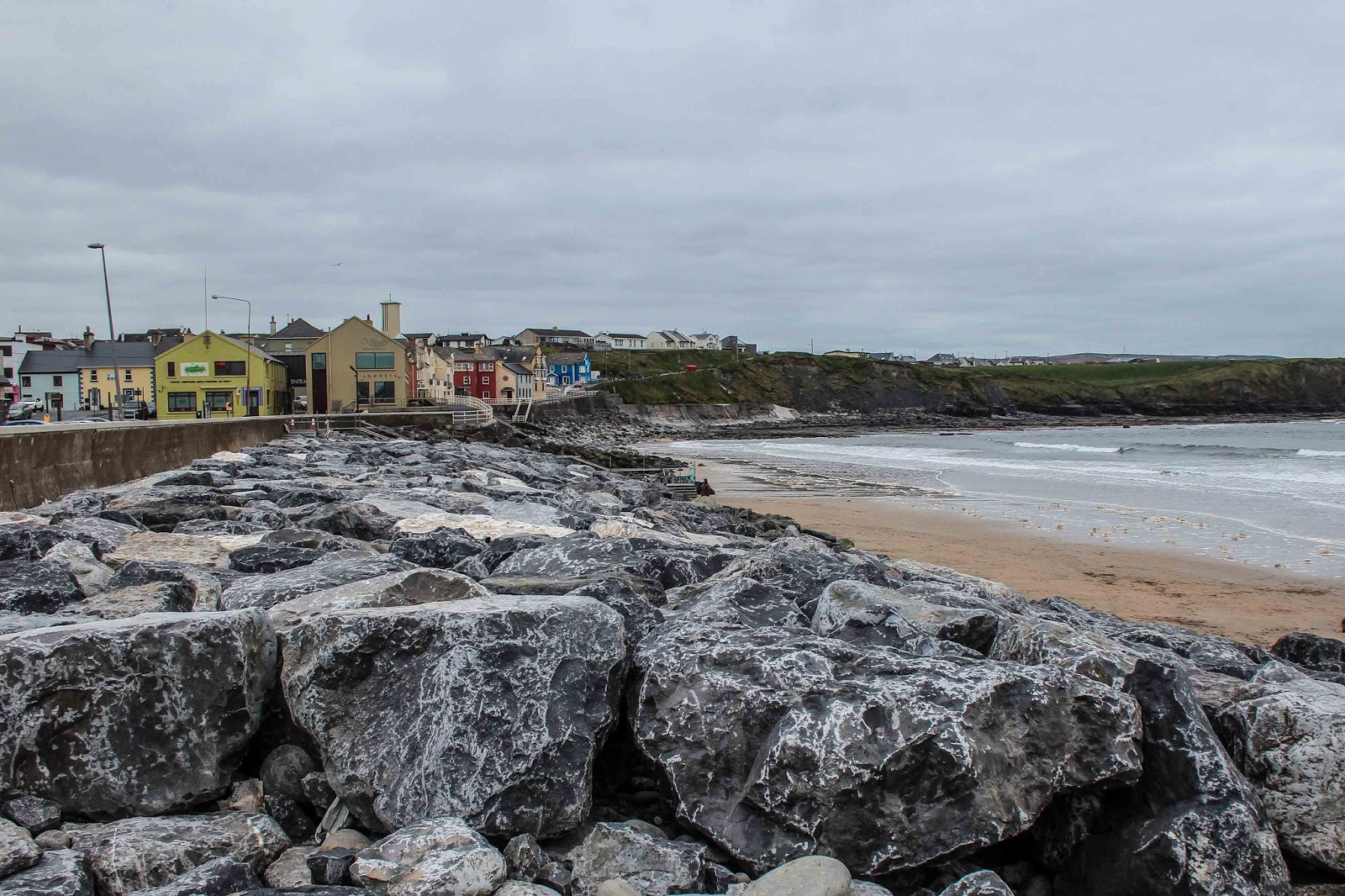 A life at the shoreline. .. by Jeff Copner : Lahinch beach - Storm Defence