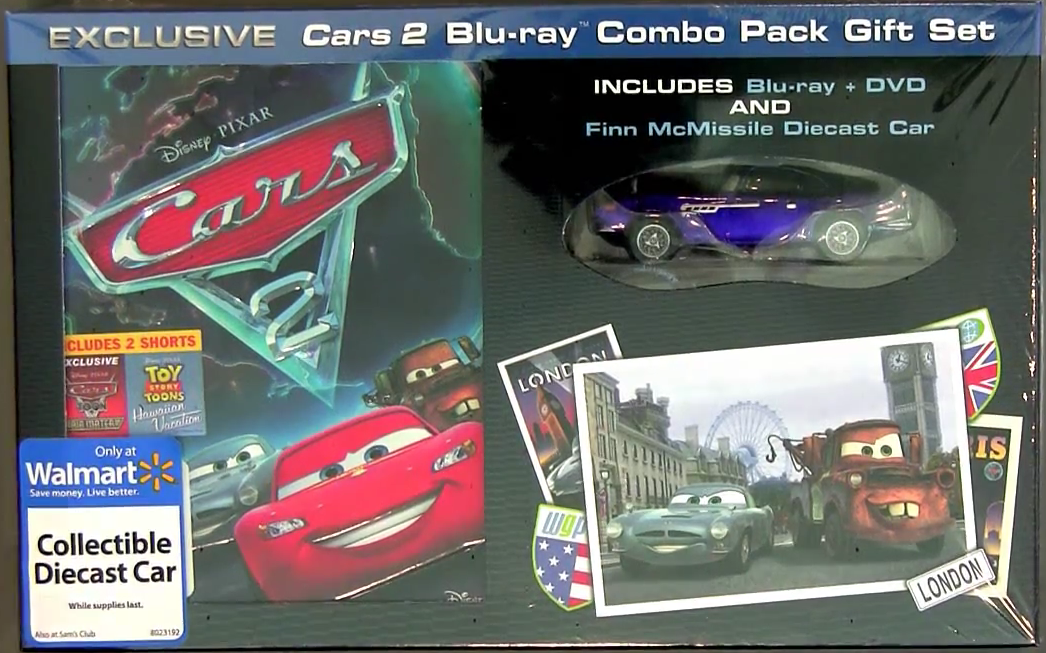 Blu-ray & DVD Exclusives: Cars 2: Walmart Exclusive Diecast Car (BD)