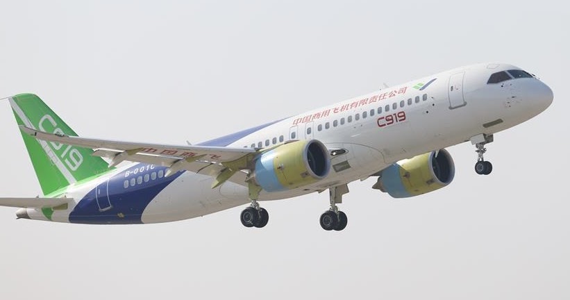 Voló el segundo prototipo del COMAC C919, el avión chino rival de los ...
