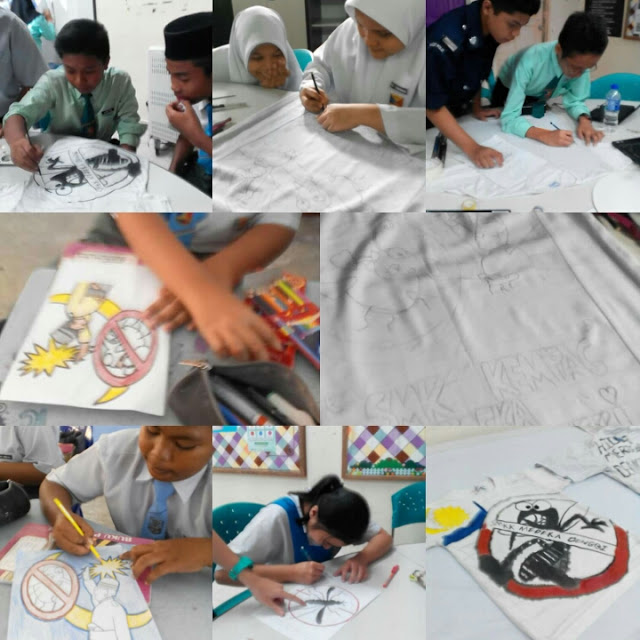 Dengue Patrol SMK Kempas: Melukis Dan Mewarna Poster Denggi