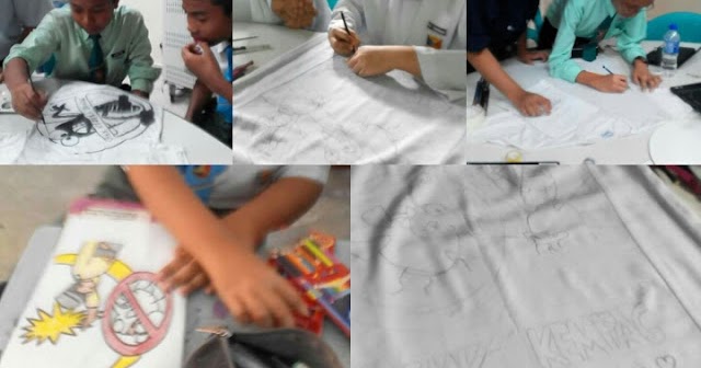 Dengue Patrol SMK Kempas: Melukis Dan Mewarna Poster Denggi