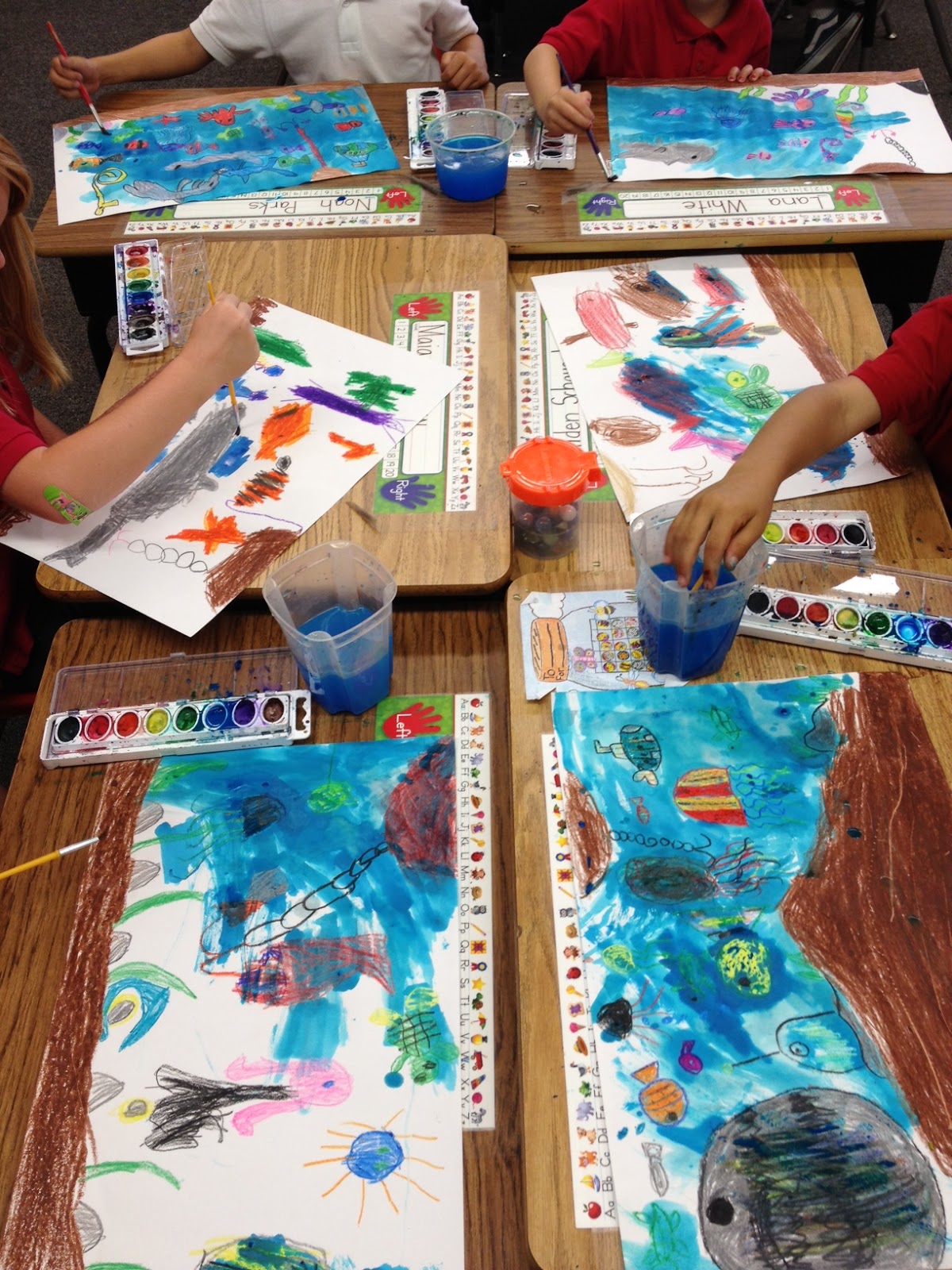 Oceans of Fun: Art in Kinder! - Apples & ABC's