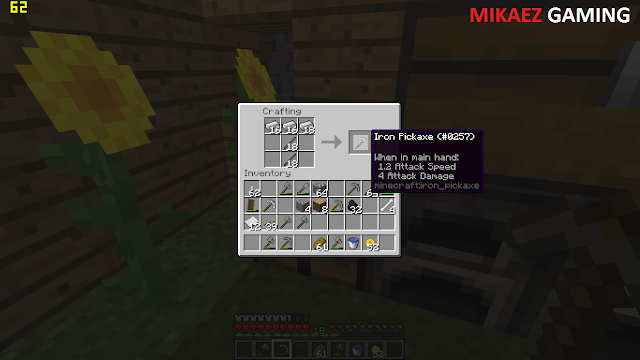 Minecraft Tutorial : Cara membuat Iron Pick Axe di Minecraft!