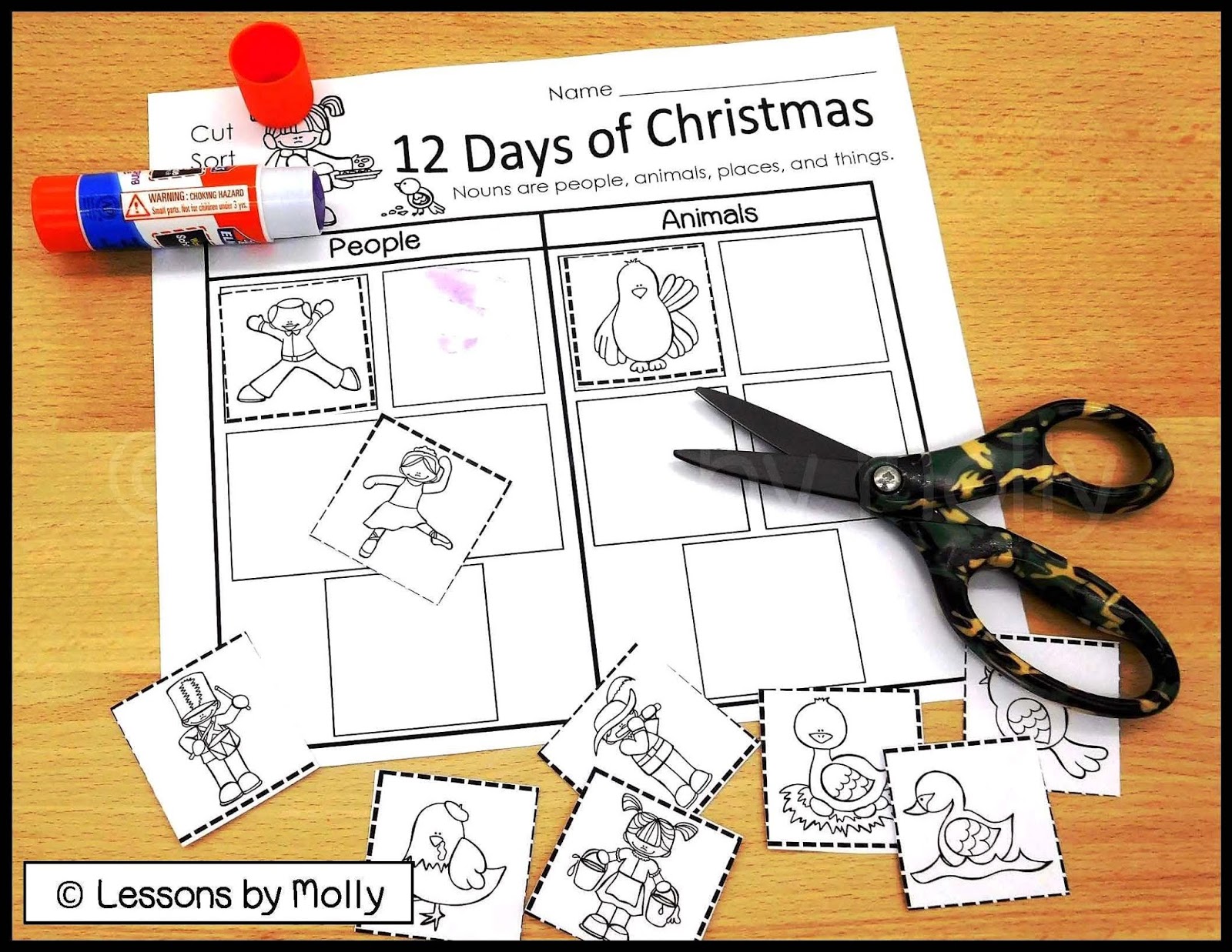 Lessons by Molly: Teaching Nouns with the Twelve Days of Christmas Song