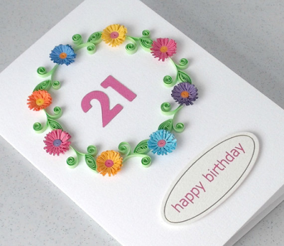 Handmade Quilling Paper Birthday Greeting Cards 2015 - Quilling designs