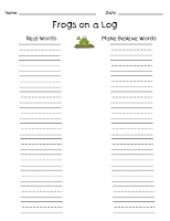 Tales of a Teacherista: Letter Frogs on a Log