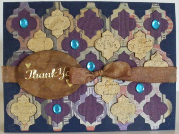 Made for Paper - Designs by Lis: Thank You Card using Trellis ...