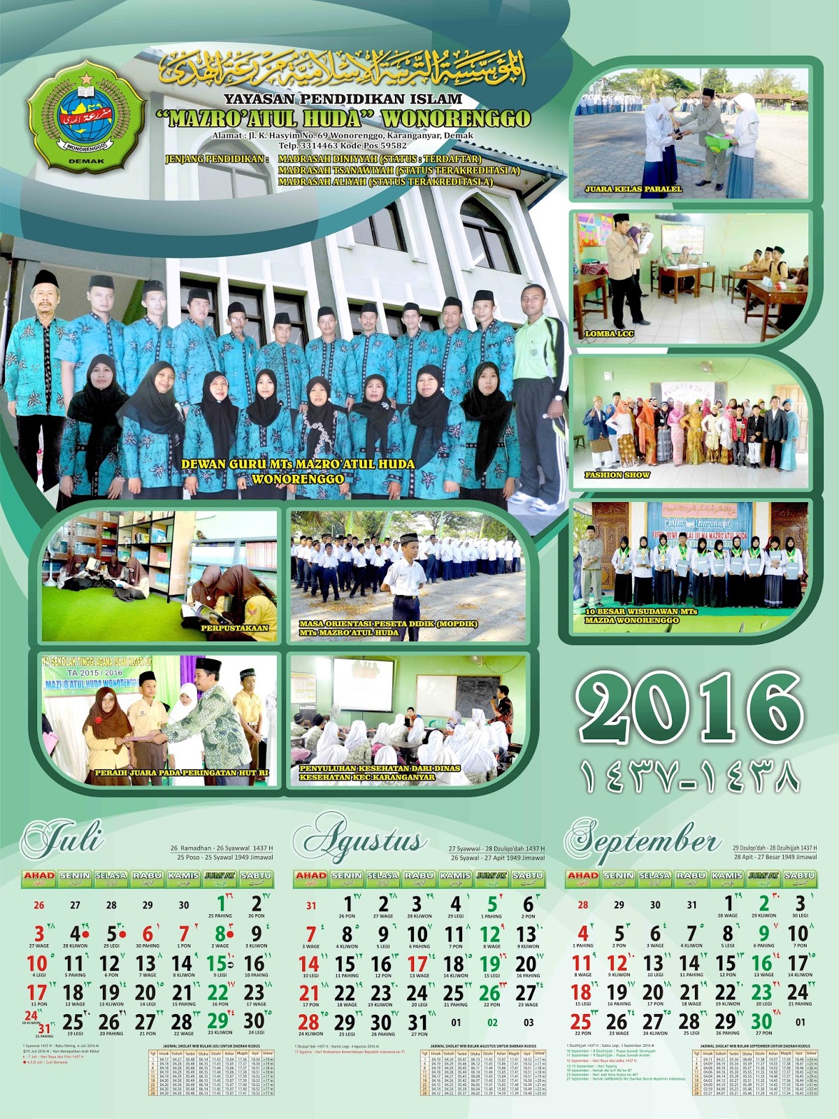 60+ Terbaru Desain Kalender Dinding 3 Bulan, Desain Kalender