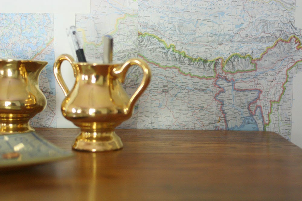 How to make DIY Map Wallpaper – Craftivity Designs