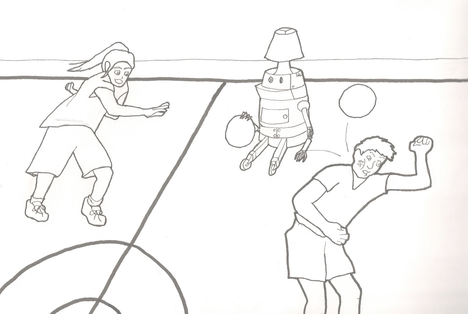 Dodgeball Pages Coloring Pages