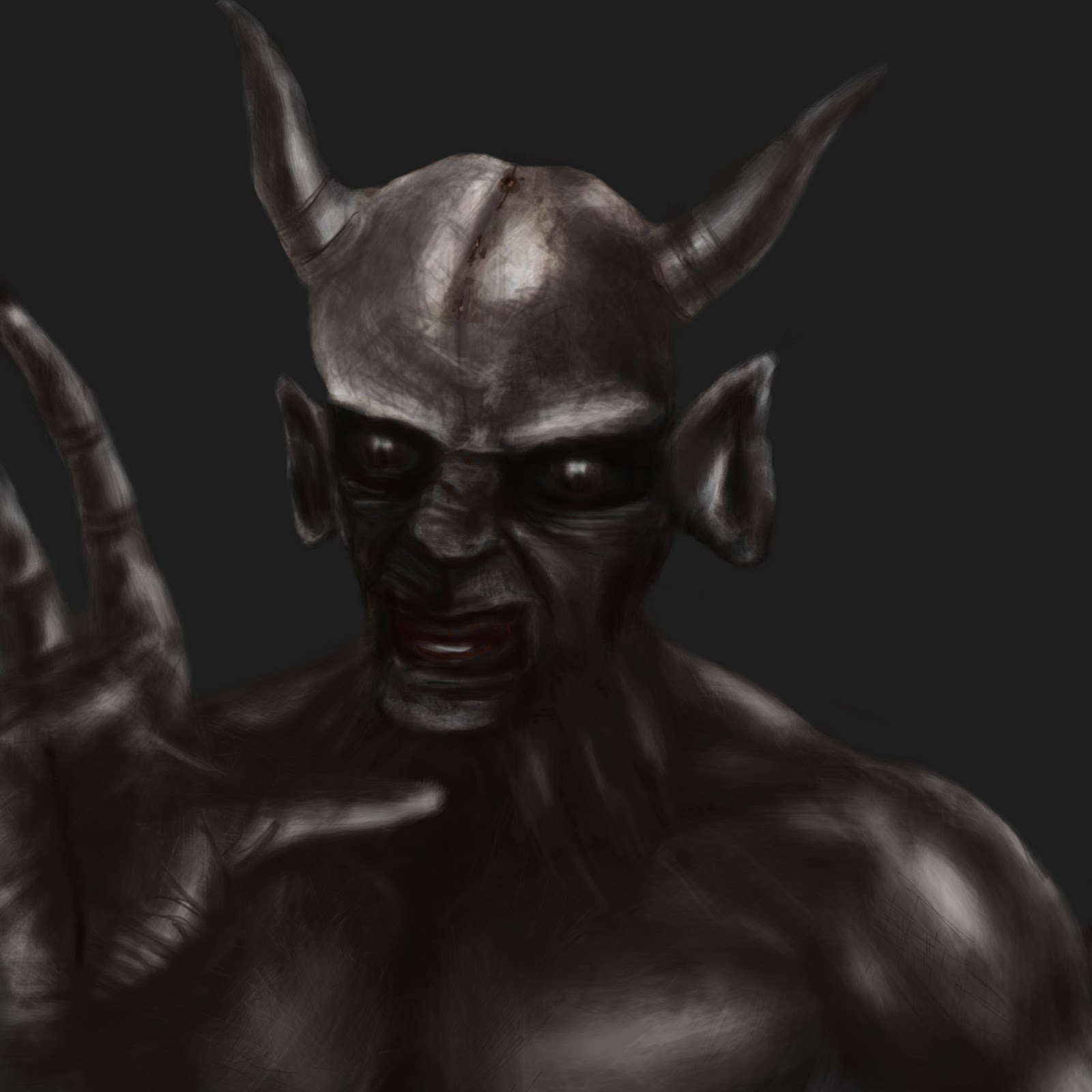 DIGITAL PAINTING OF DEVIL | a2ztuts