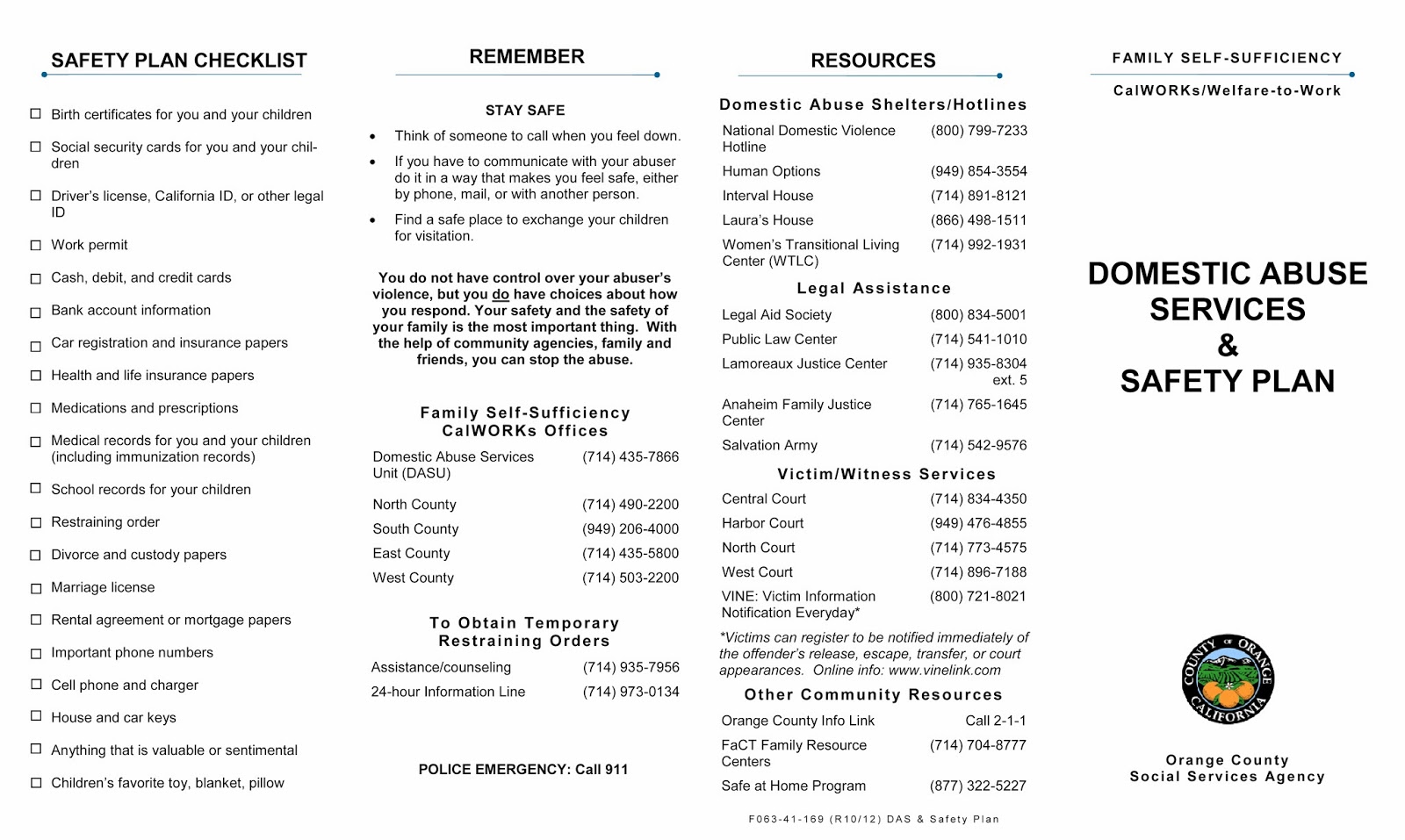 OC Community Resources: Domestic Abuse Services Unit DASU