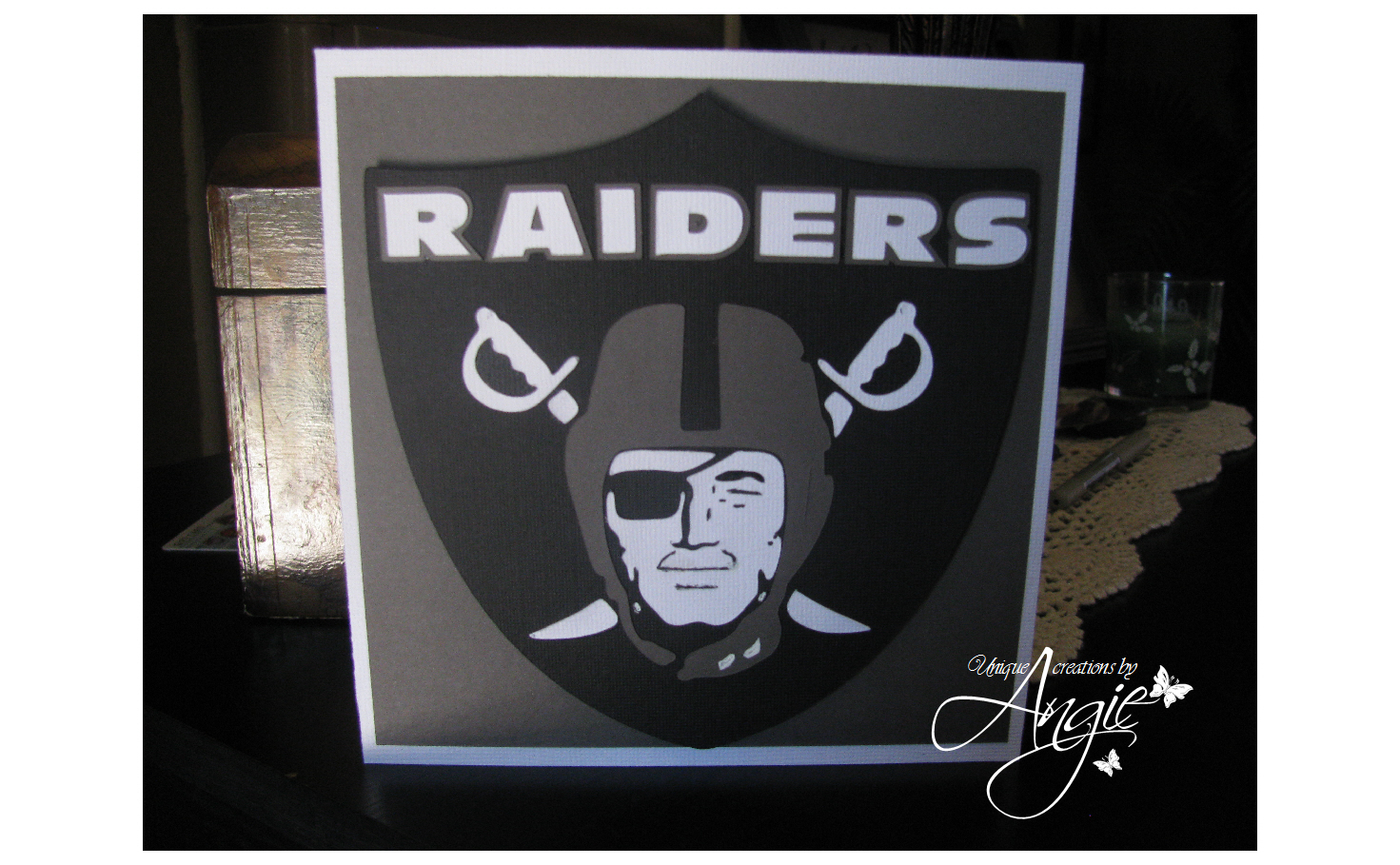 SCRAPPIN MEMORIES: Raiders card