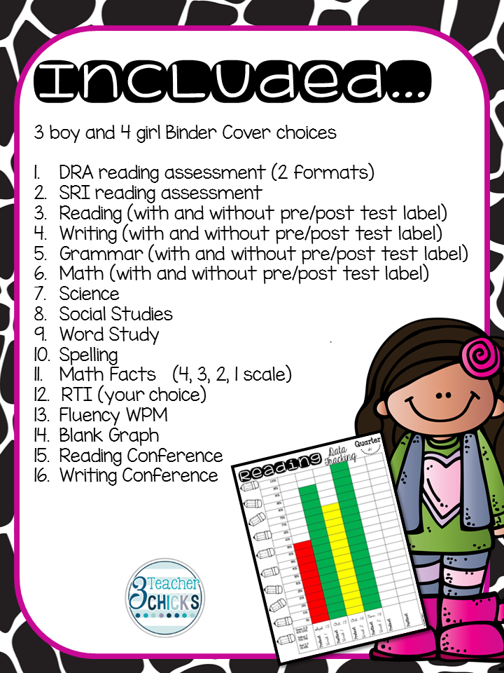 3 Teacher Chicks: Data Tracking Binder FREEBIE!