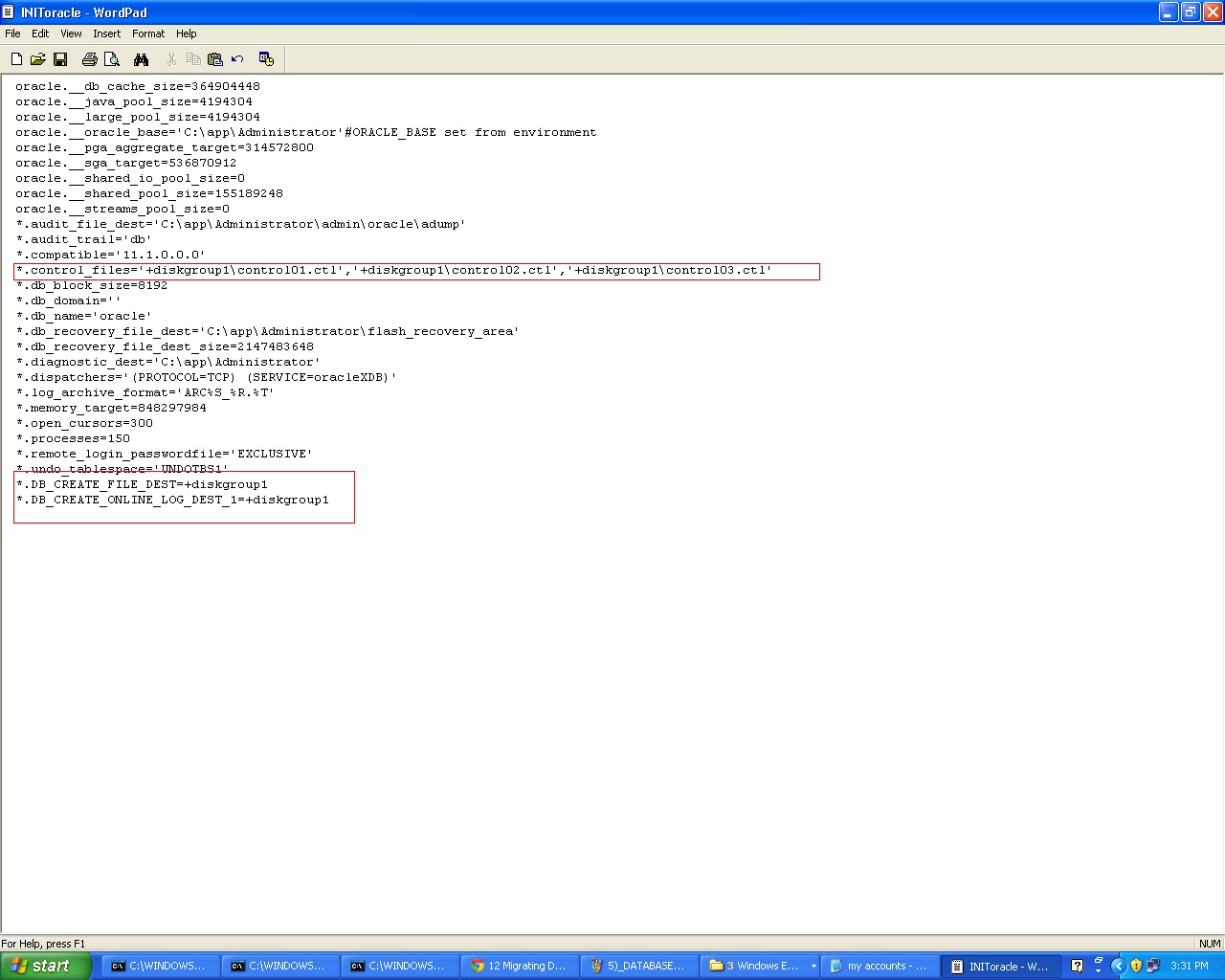 Saugat Chatterjee's Oracle DBA blogs