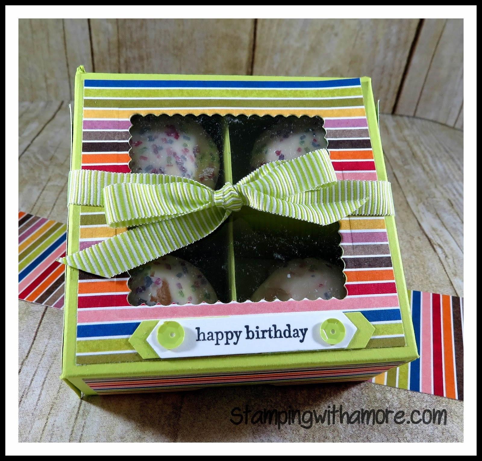 Stampingwithamore: PETITE CAKES DIVIDER BOX
