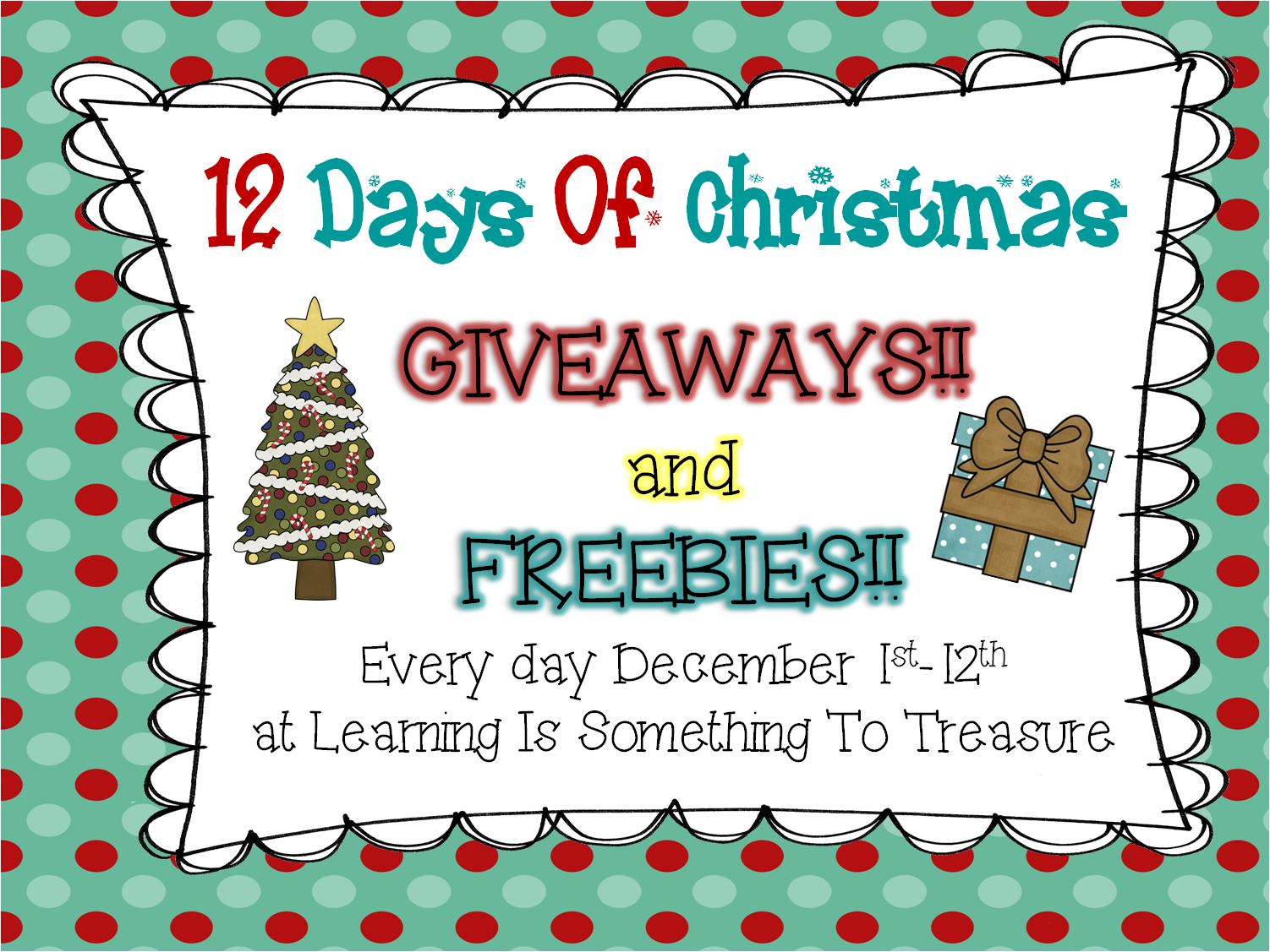 Learning is Something to Treasure: 12 Days of Christmas: Day 9 GIVEAWAY ...