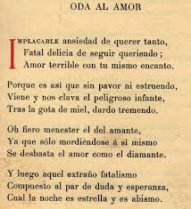 TIPOS DE POEMAS : ODA